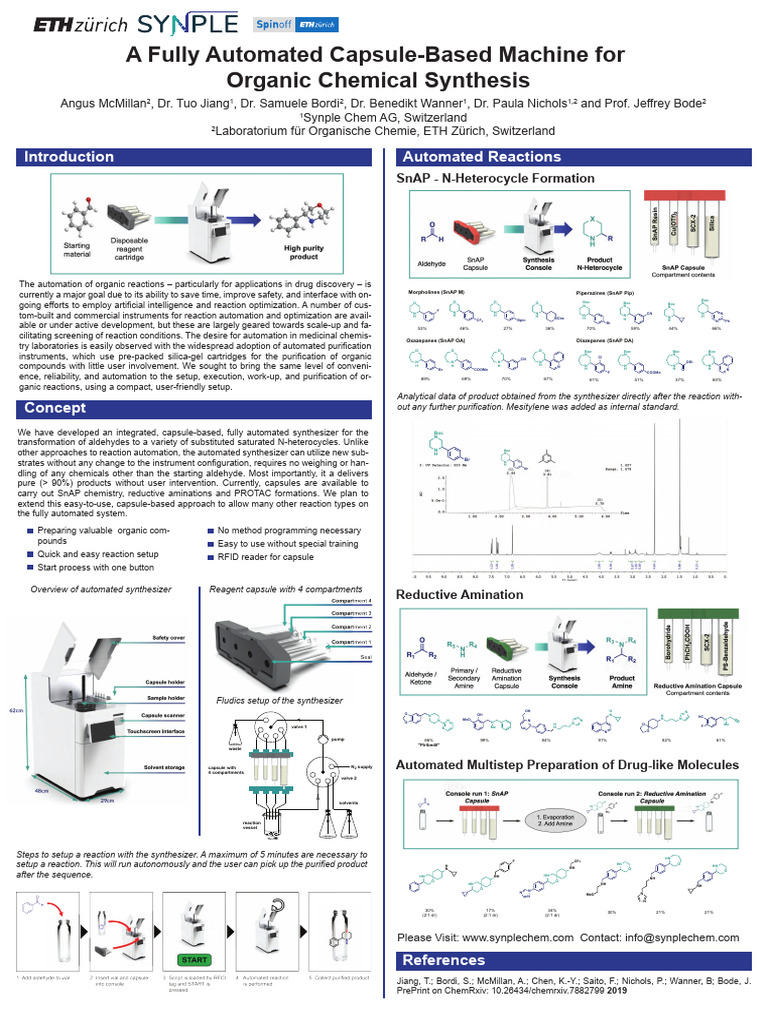 A Fully Automated Capsule-Based Machine For Organic Chemical Synthesis ...