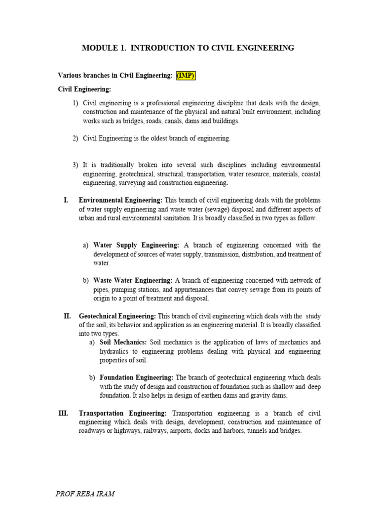 BCE by Prof. Reba Iram Part 1 | PDF | Rock (Geology) | Ductility
