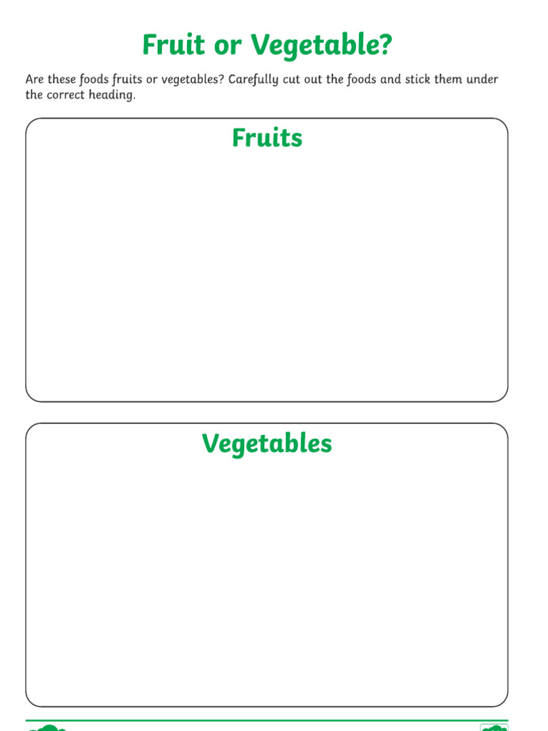 Fruit and Vegetable Sorting | PDF