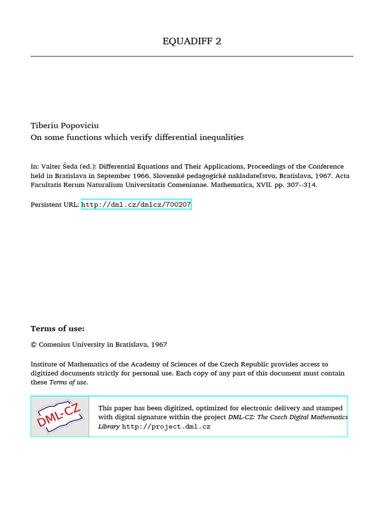 1967 c -Popoviciu- Acta Fac. Rerum Natur. Univ. Comen. - On Some ...