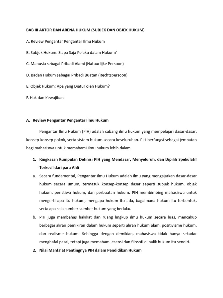 Subjek-Objek Etika Lingkungkan | PDF
