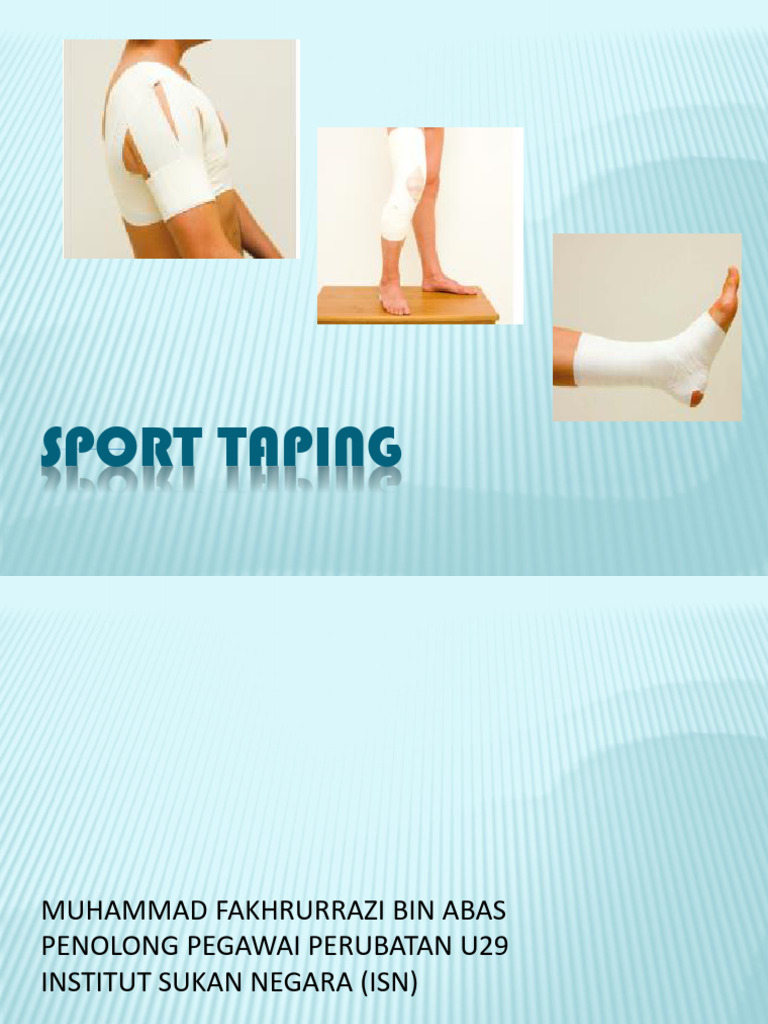 Rigid Taping Techniques for Sports Injuries | PDF | Ankle | Knee