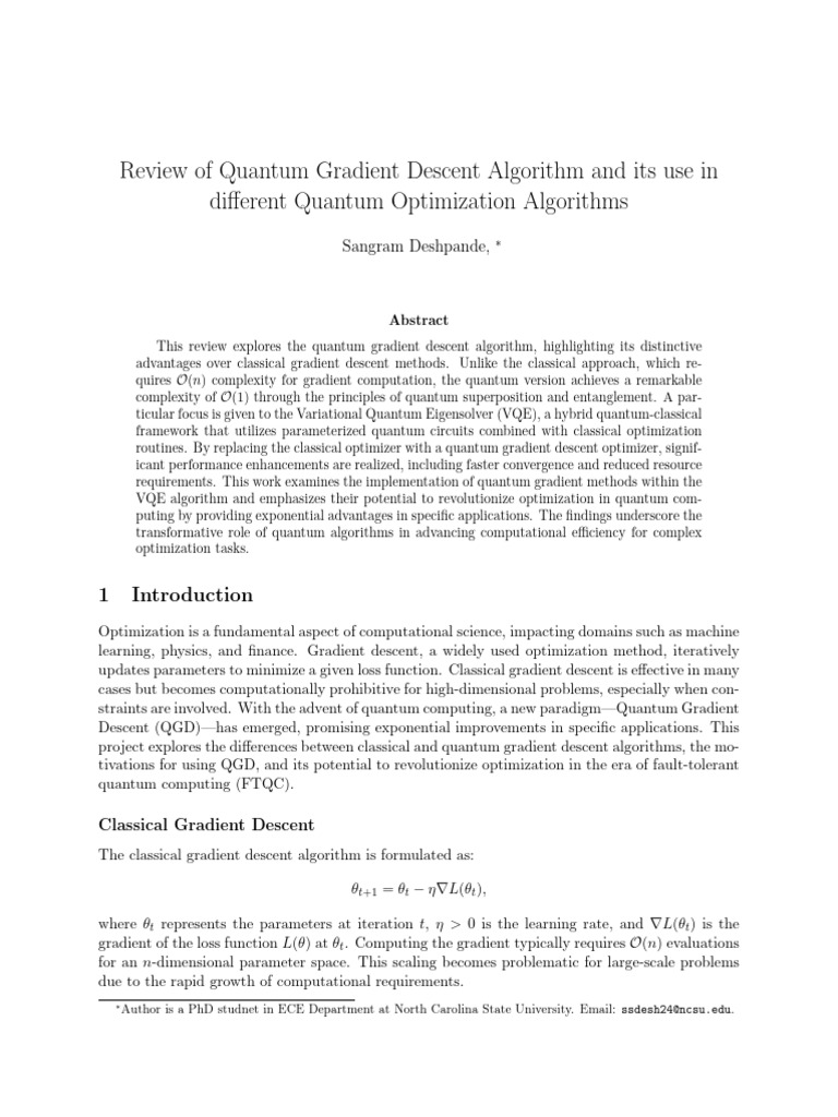 Quantum Natural Gradient | PDF | Quantum Computing | Mathematical Optimization