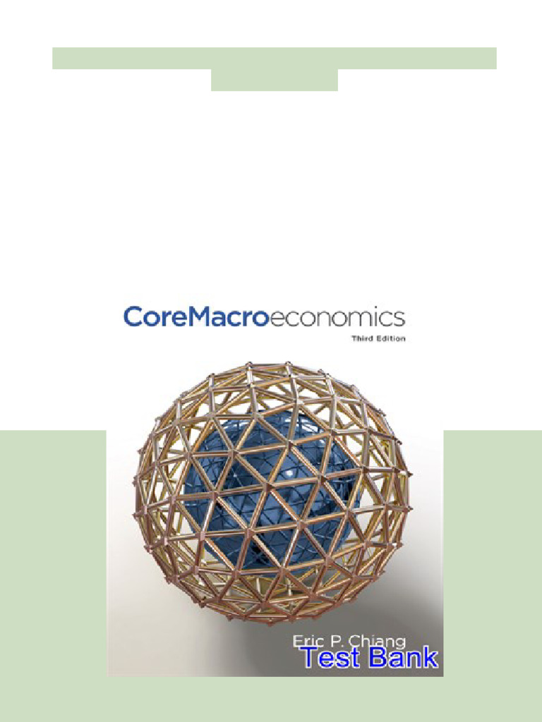 CoreMacroeconomics 3rd Edition Chiang Test Bank Kindle & PDF Formats ...