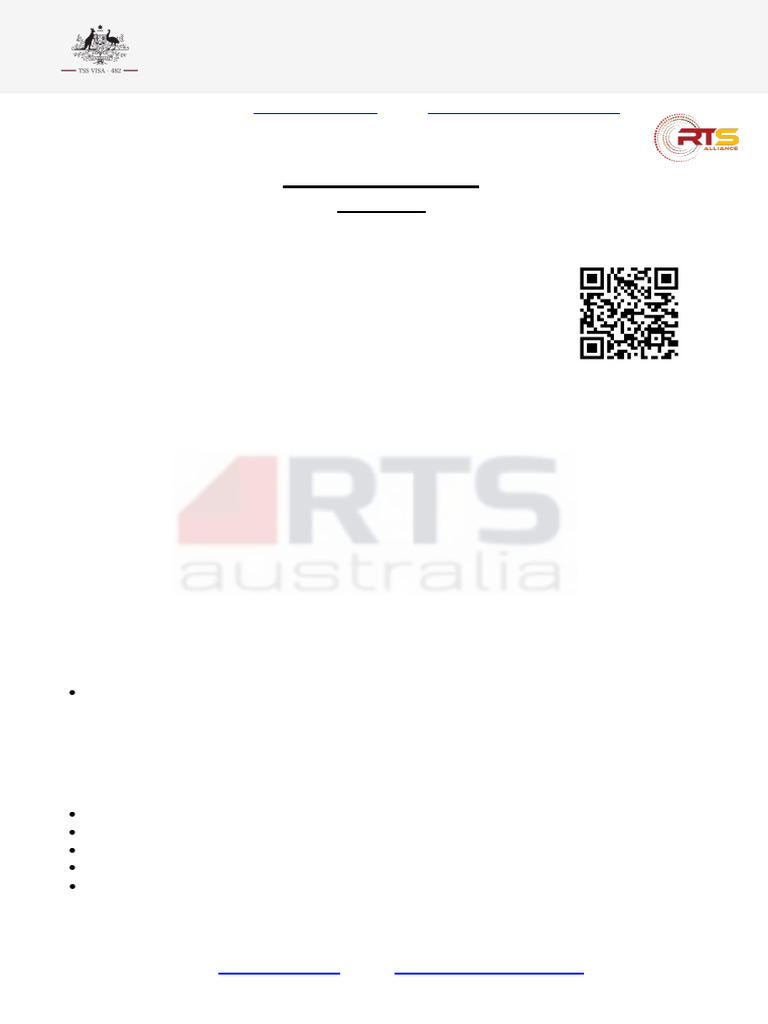EL0406910 Australia RTS Company RTS Group | PDF | Employment ...