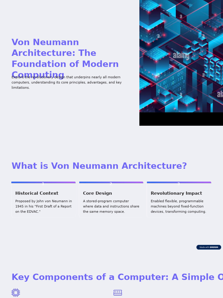 Von Neumann Architecture The Foundation of Modern Computing | PDF ...