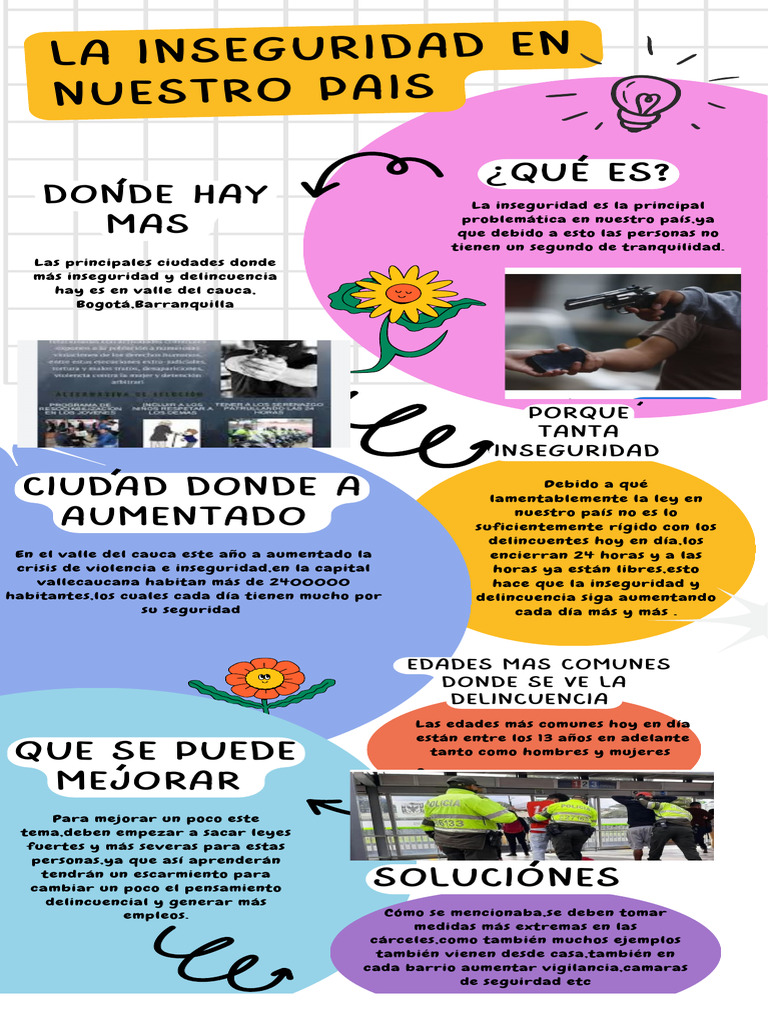 Infografía sobre inseguridad ciudadana | PDF