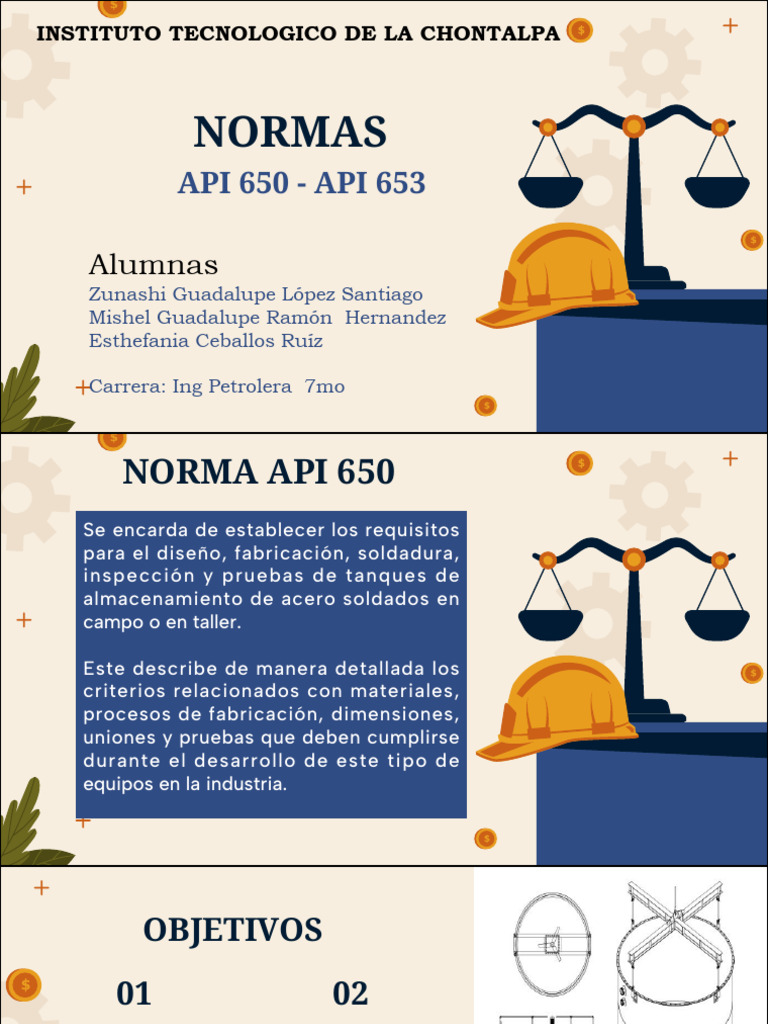 Normas Api 650 - 653 | PDF | Tanques | Petróleo