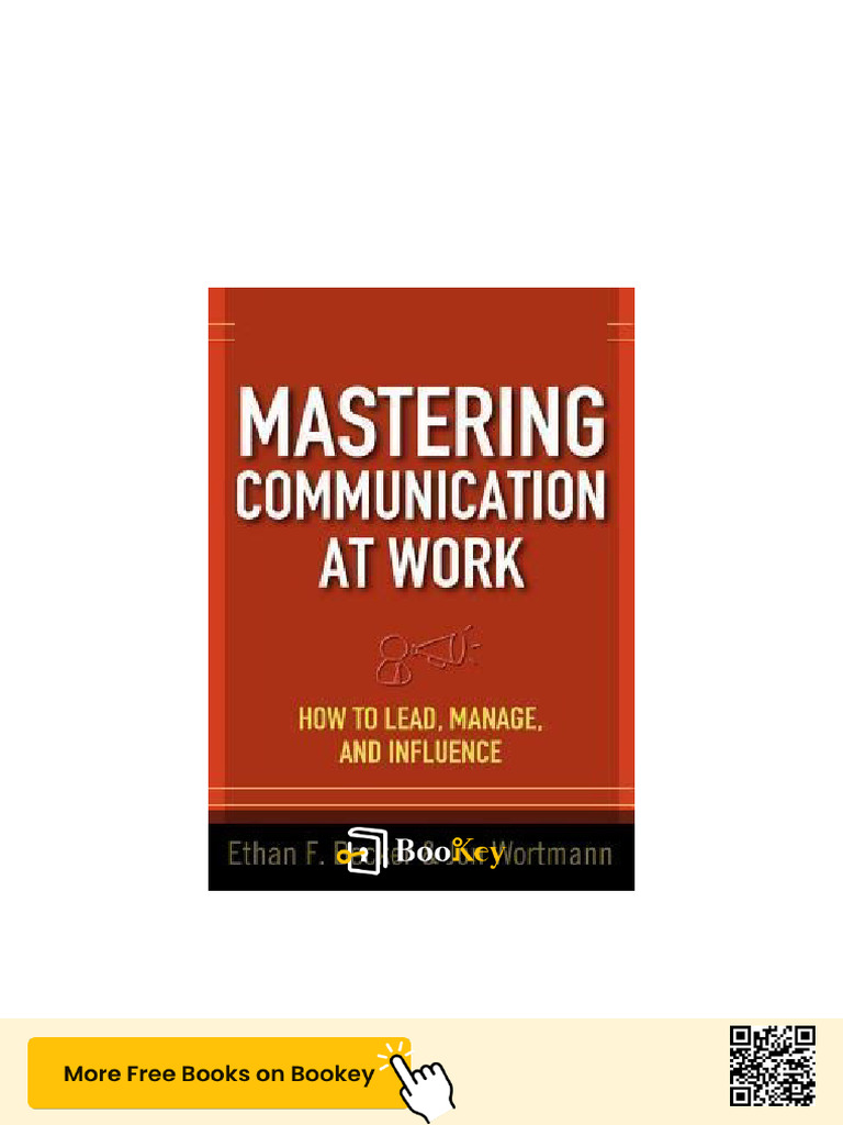 Mastering Communication at Work PDF | PDF | Framing (Social Sciences ...