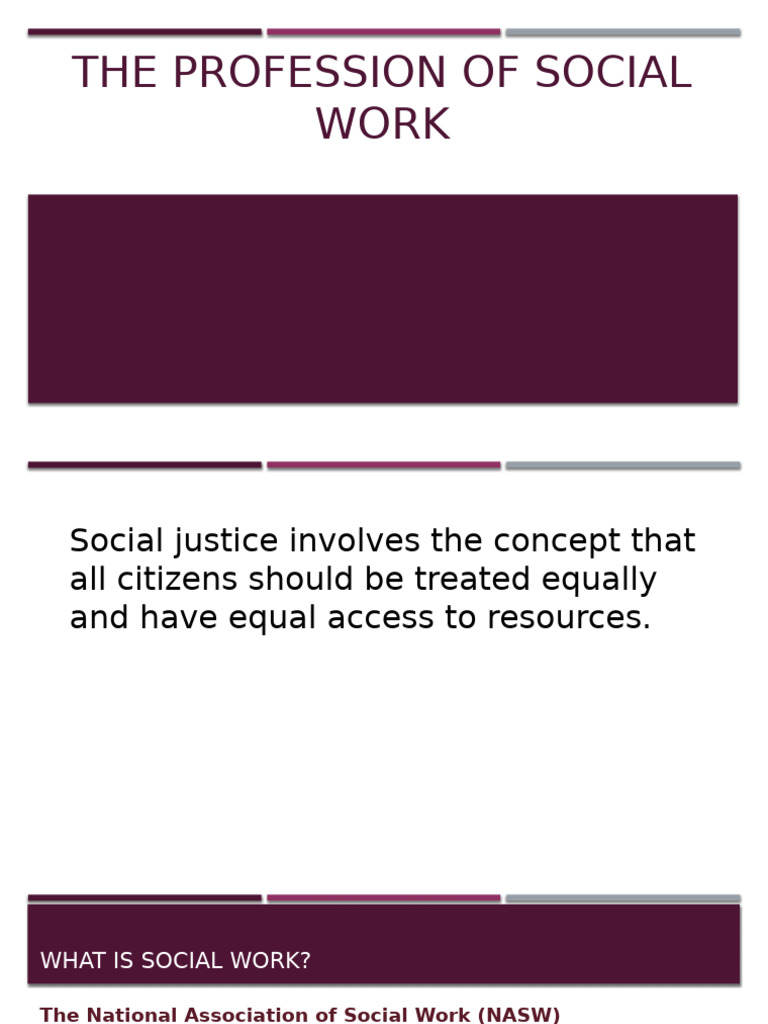 CH 1 - The Profession of Social Work | PDF | Social Work | Liberal Arts ...