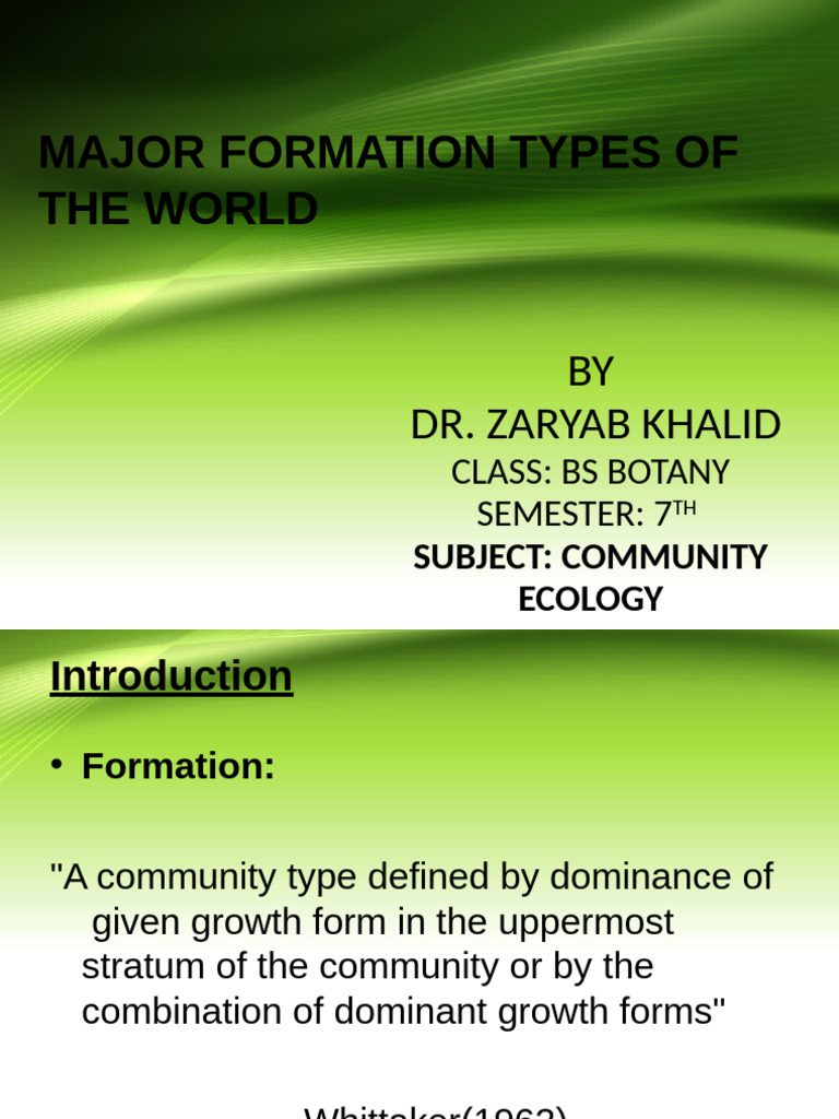Major Formation Type | PDF