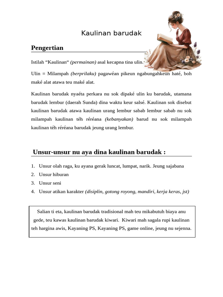 Kaulinan Barudak | PDF