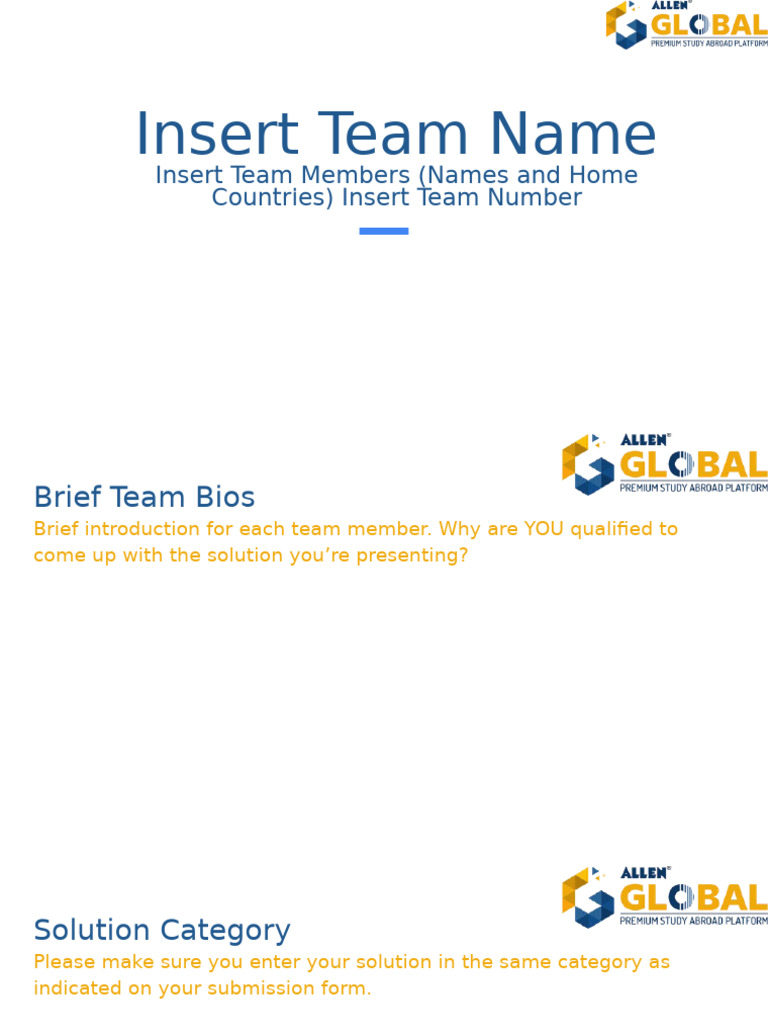 Presentation Template For Ideathon PDF | PDF