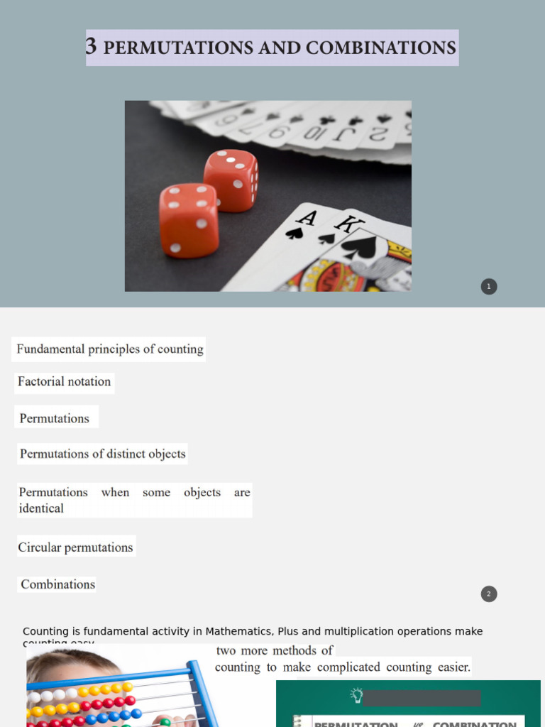 3 Permutations and Combinations | PDF