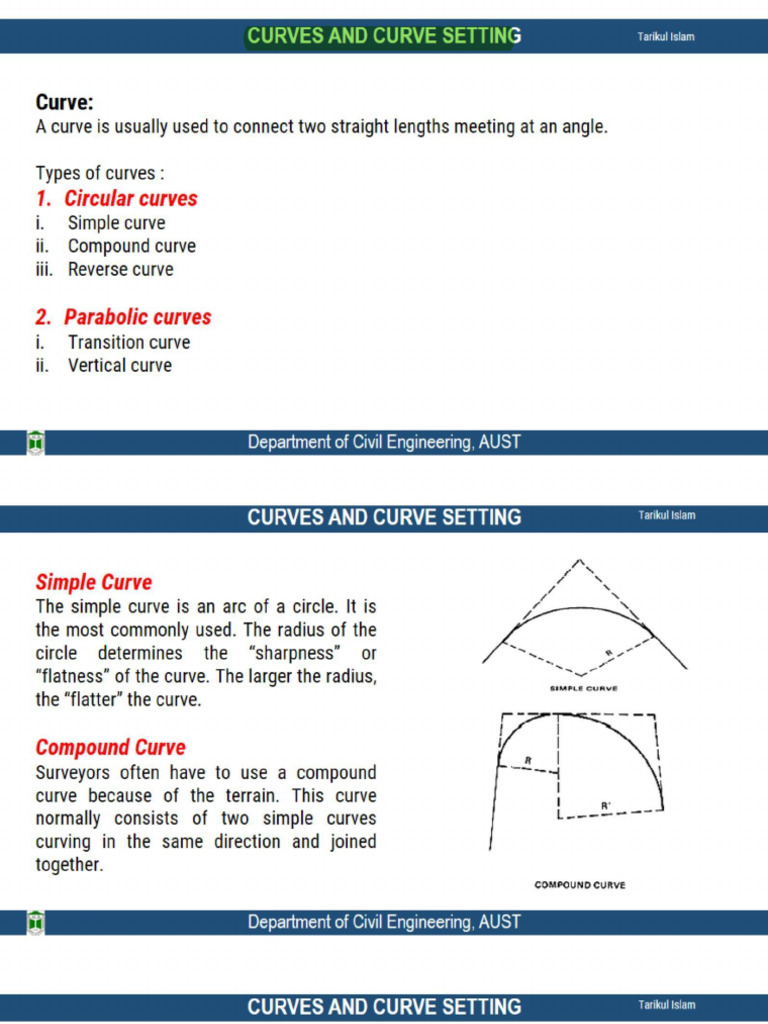 Slide-3.Raisul Curves and Curve Setting | PDF | Elementary Geometry ...