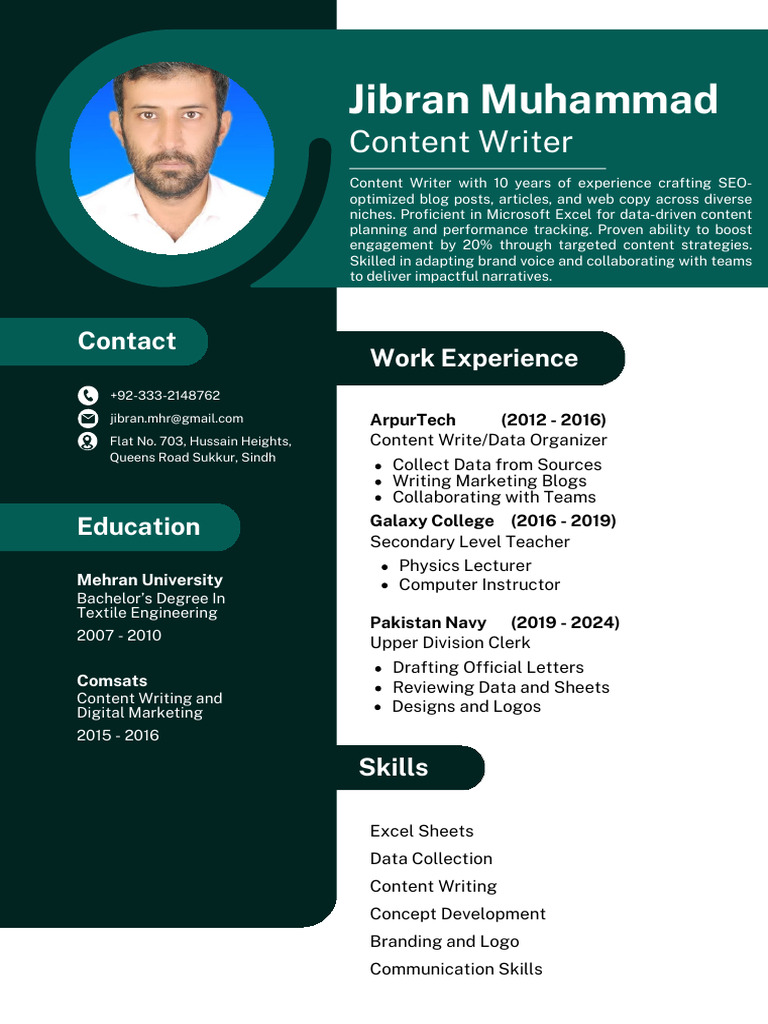Jibran Muhammad Resume | PDF