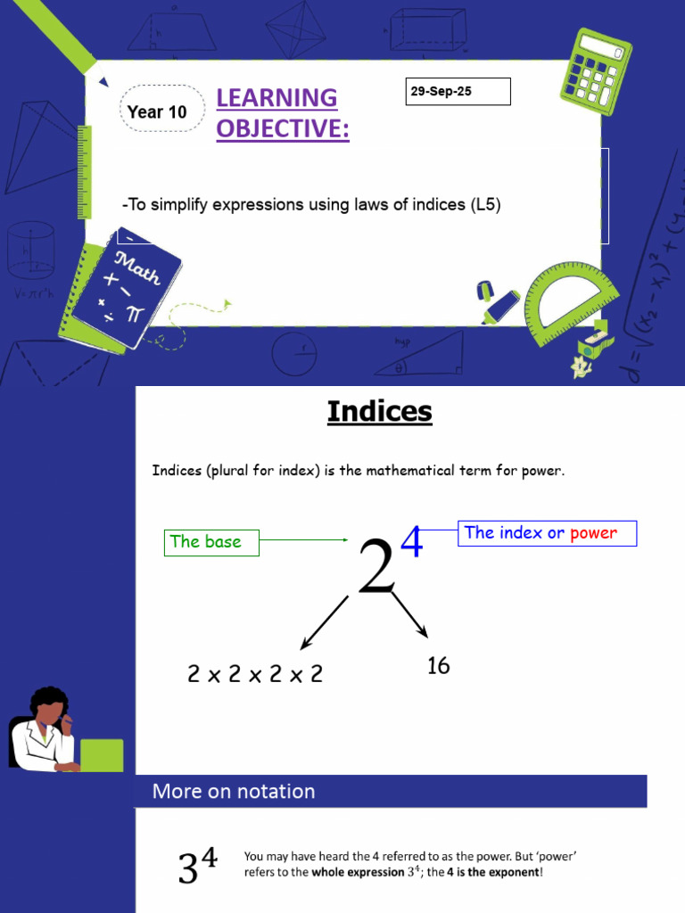 Laws of Indices | PDF | Exponentiation | Multiplication