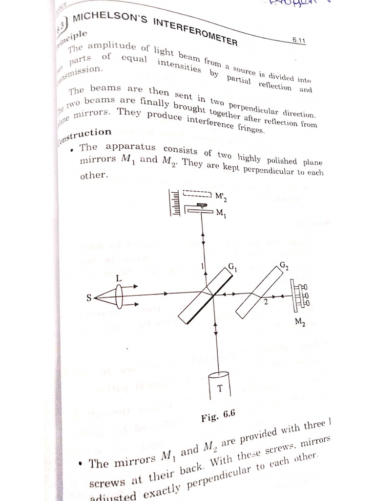 Michelson Experiment 1 | PDF