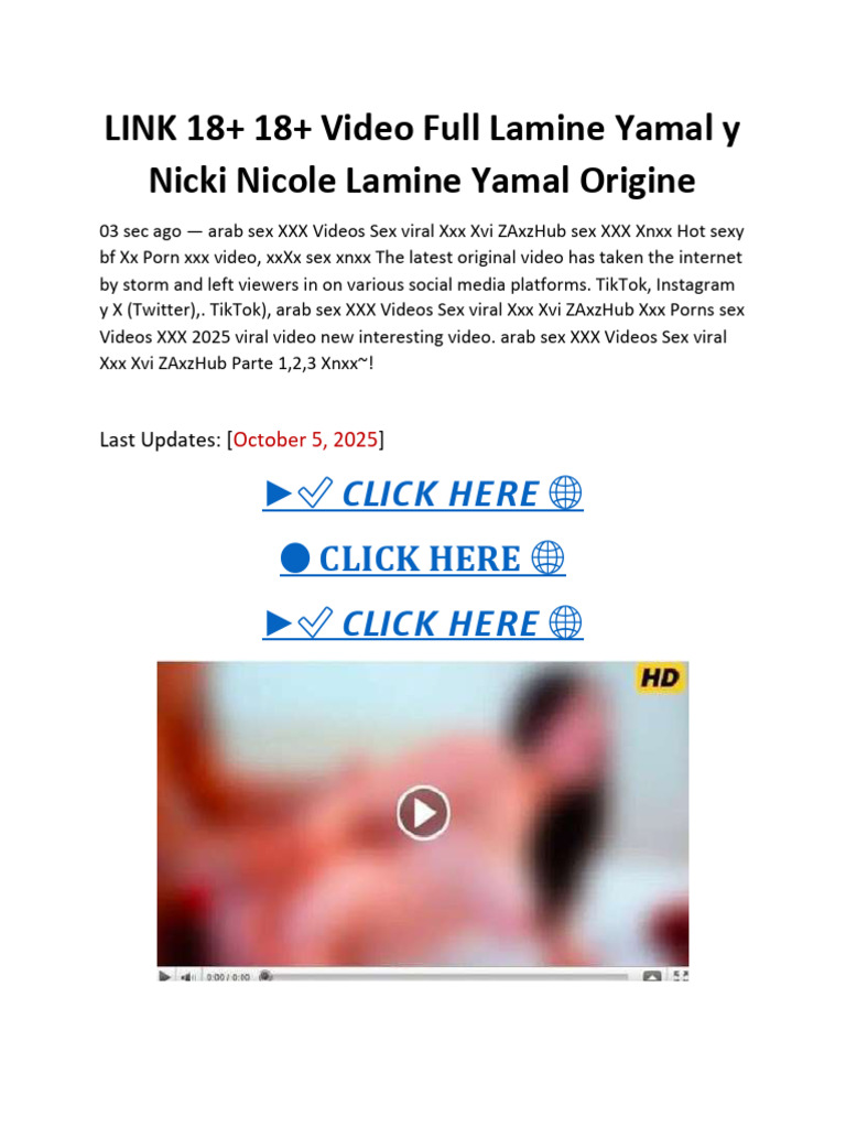 LINK 18+ 18+ Video Full Lamine Yamal y Nicki Nicole Lamine Yamal Origine | PDF | Mass Media ...
