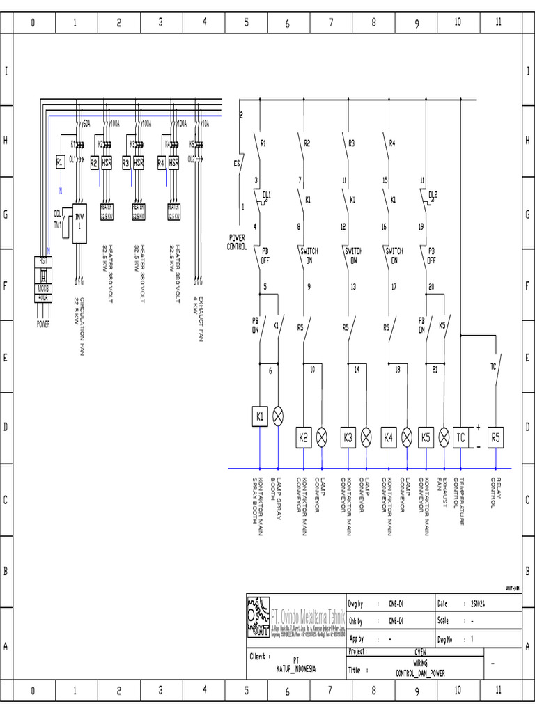 Paint Booth Control Panel Wiring Diagram | PDF