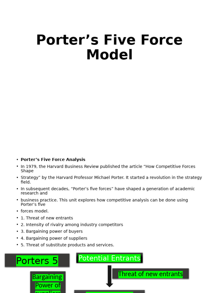 Five Forces Model | PDF