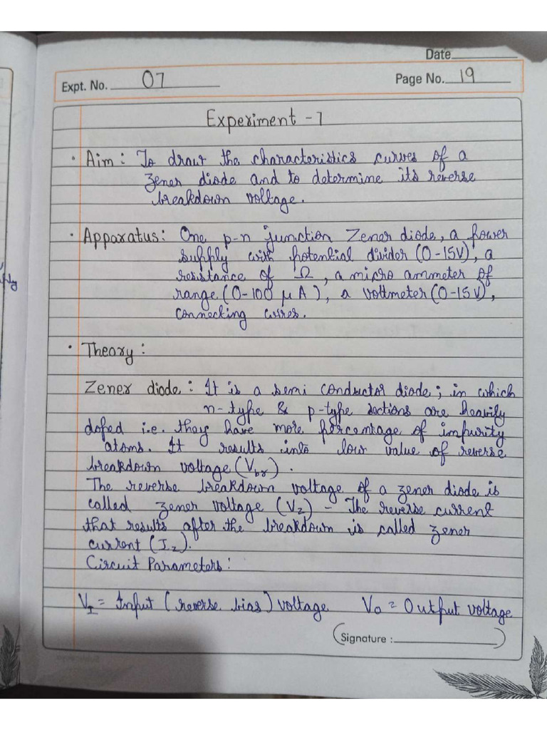 Physics Practical Exp 7 | PDF