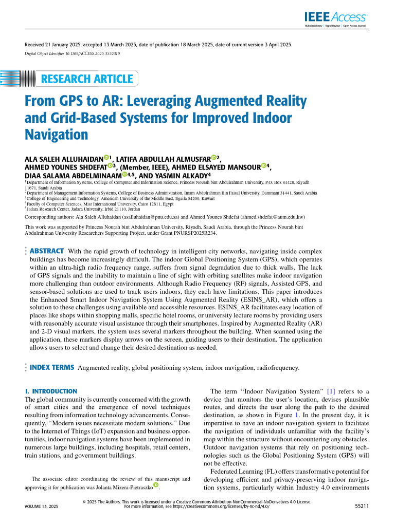 From GPS To AR Leveraging Augmented Reality and Grid-Based Systems For Improved Indoor ...
