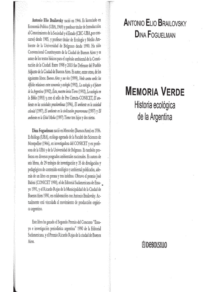 Memoria Verde Antonio Brailovsky Cap4 | PDF