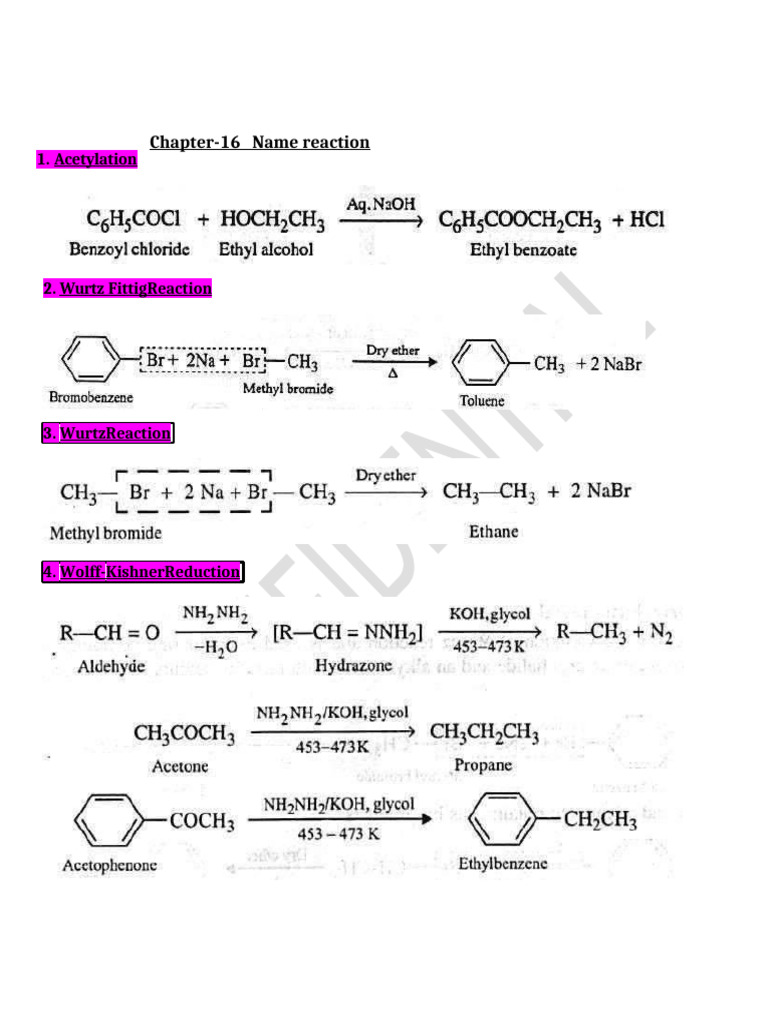 Name Reaction | PDF