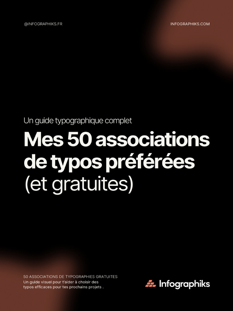 50 Associations de Typographies - Par Adrien Ka D'infographiks | PDF