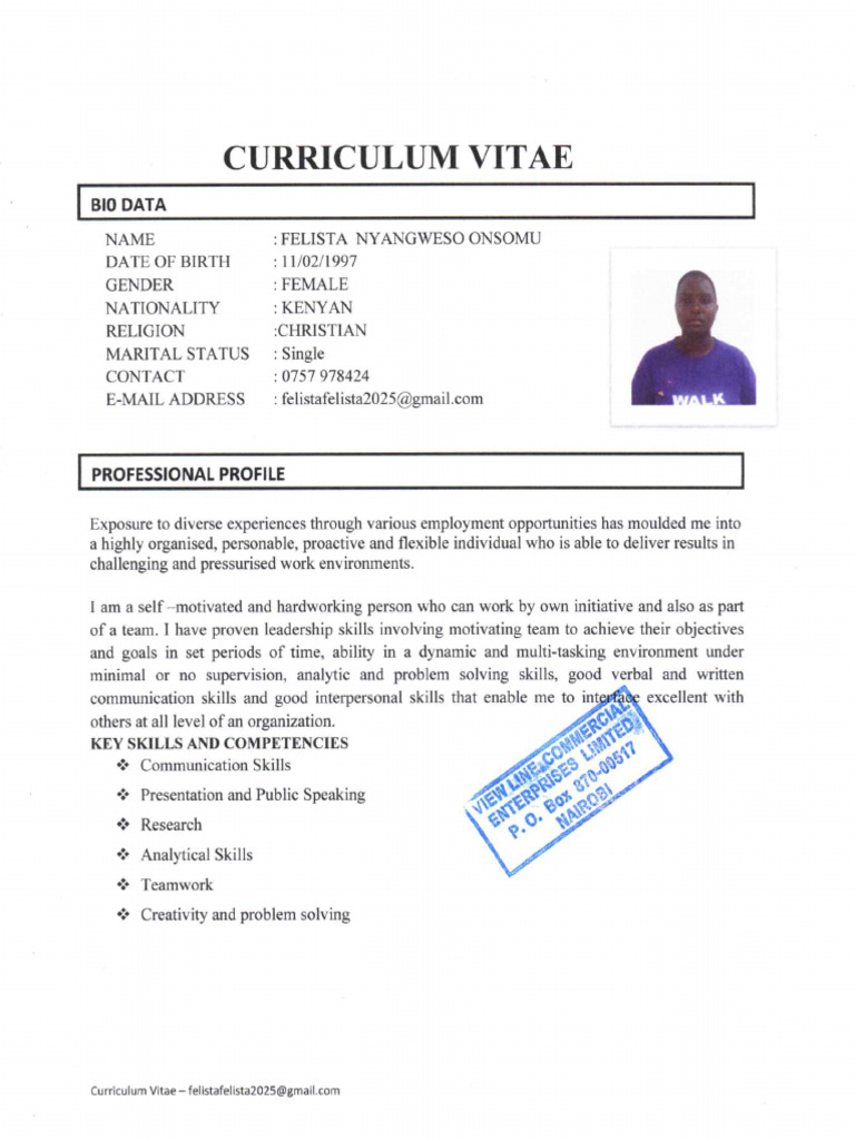 Felista cv20251002 | PDF
