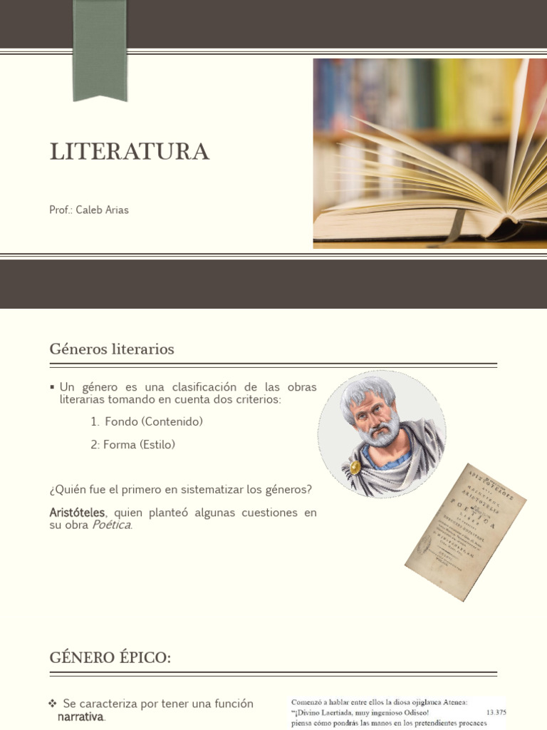 G-Neros y Figuras Literarias | PDF | Poesía épica | Poesía