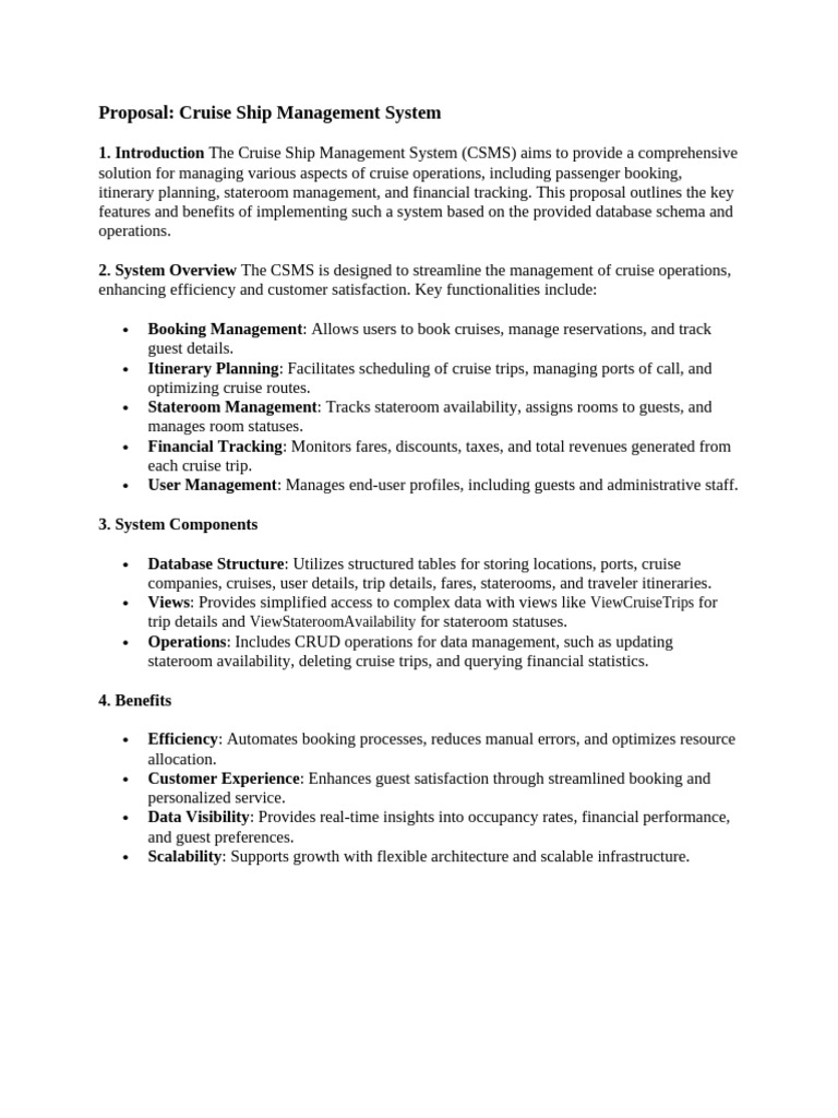 Proposal Database Project | PDF | Databases | Computing