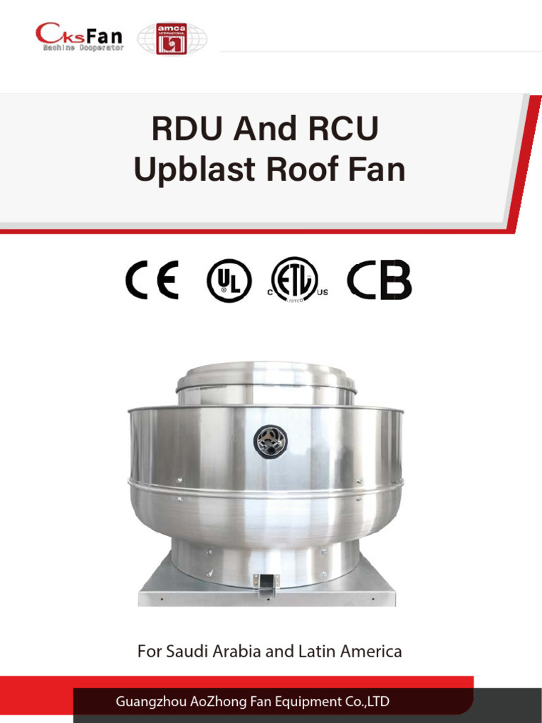 Rcu & Rdu Upblast Roof Fans Nuevo | PDF | Building Engineering ...