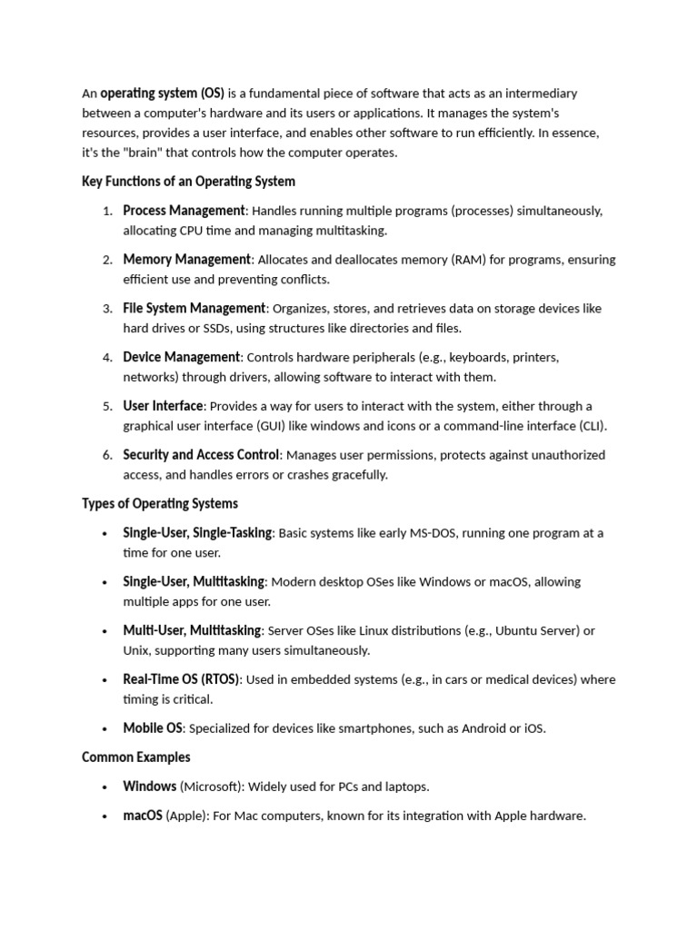 operatring vsystem ch 1 | PDF | Operating System | Booting