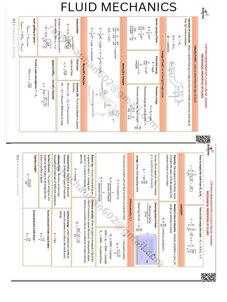 Fluid Mechanics Pdf