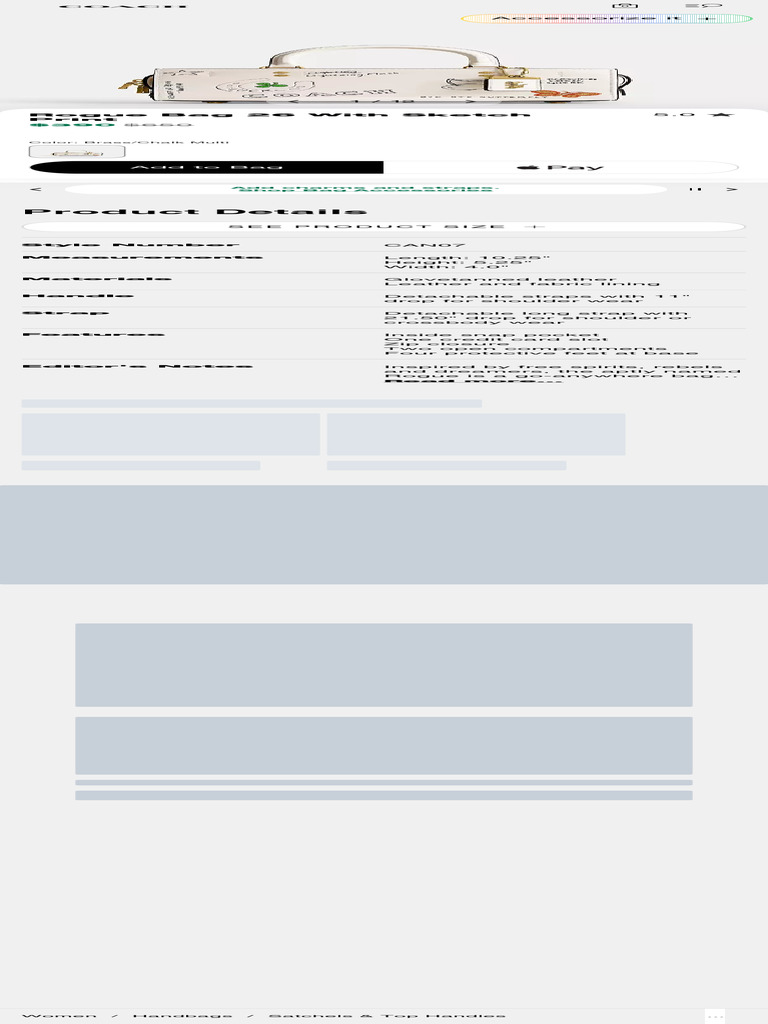 COACH® Rogue Bag 26 With Sketch Print 2 | PDF