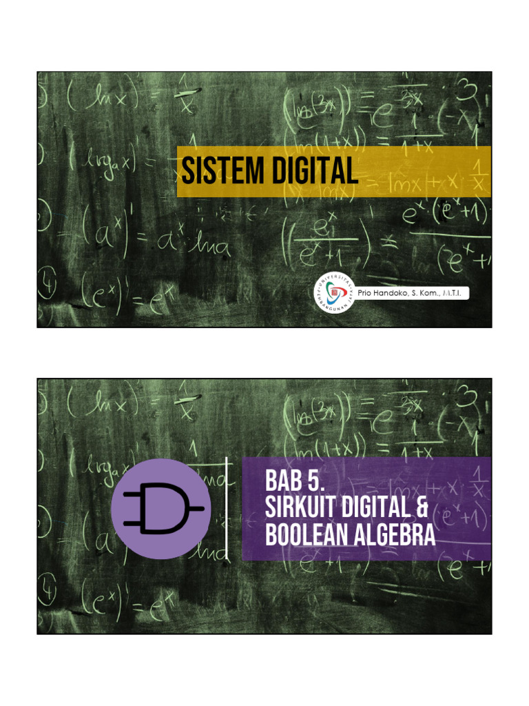 1683954667-IfA210 Bab5 - Sirkuit Digital Dan Boolean Algebra PRODI KOTA ...