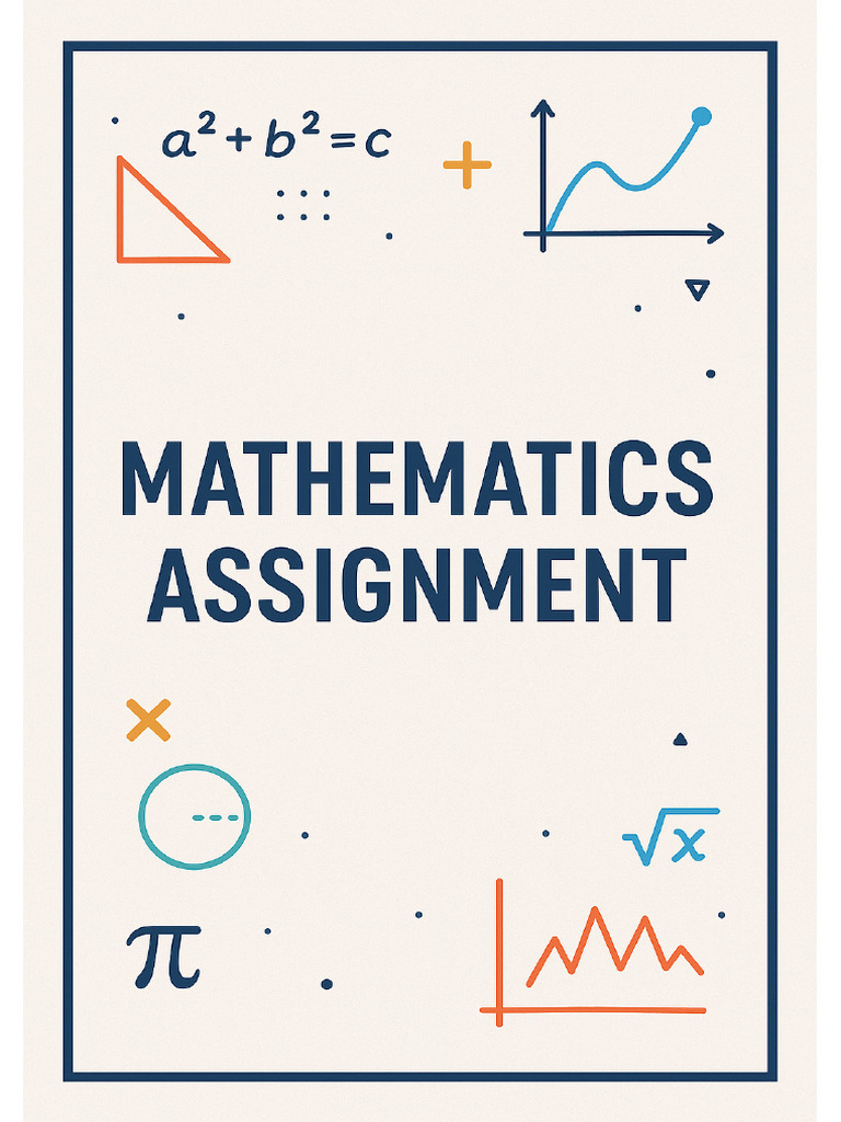 Mathematics Assignment Cover Selected | PDF