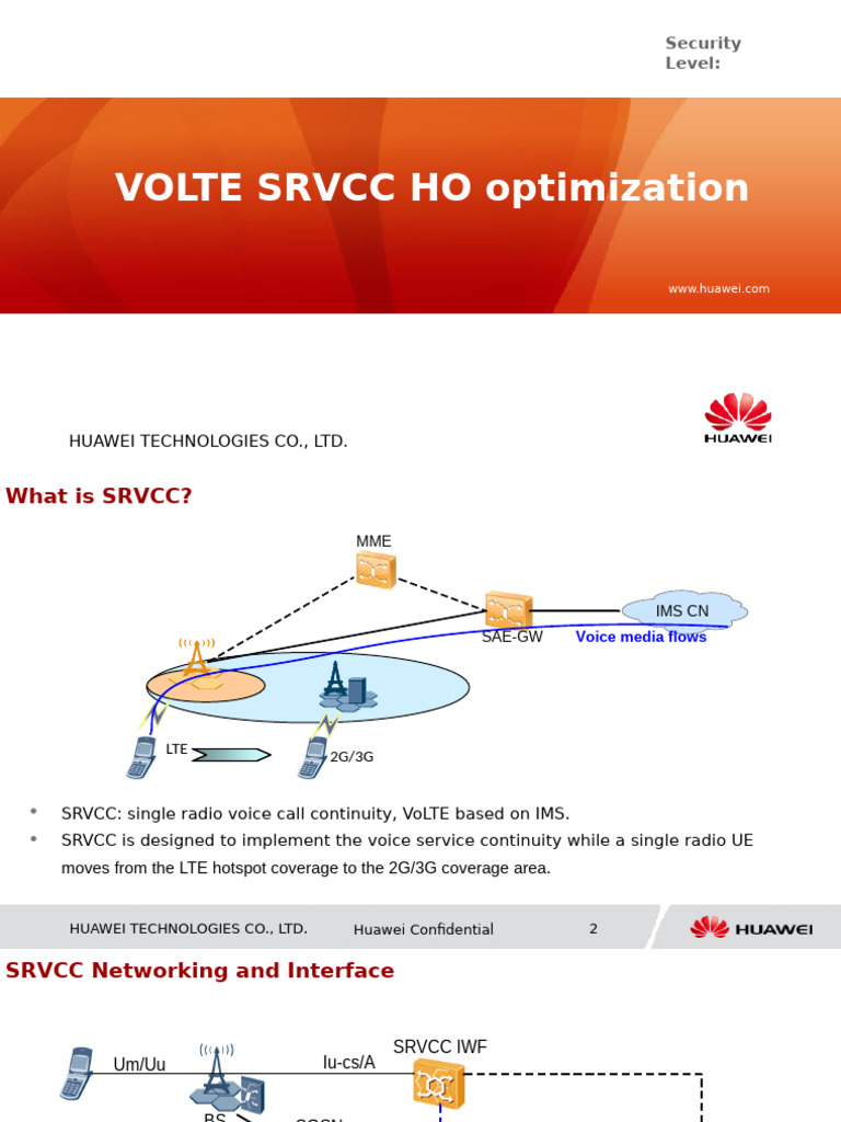VoLTE SRVCC Handover Optimization Guide | PDF | Lte (Telecommunication ...