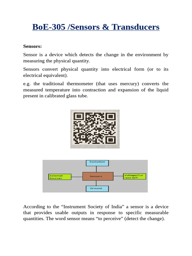 Boe-305 /sensors & Transducers | PDF