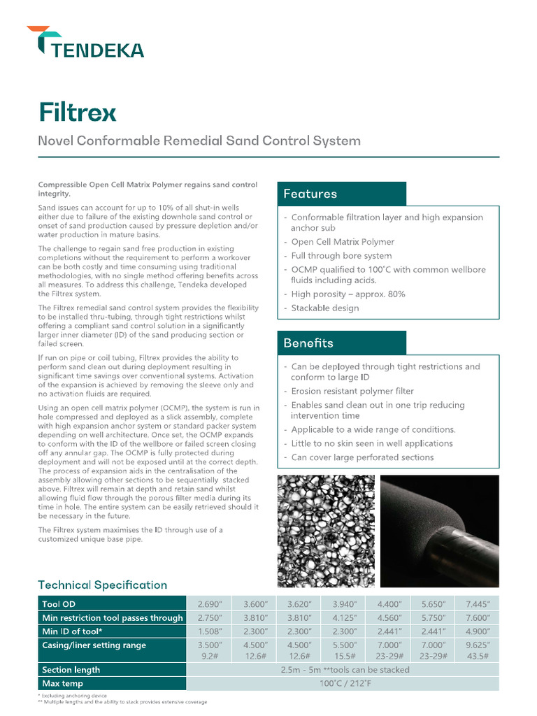 Ficha Técnica Filtrex | PDF