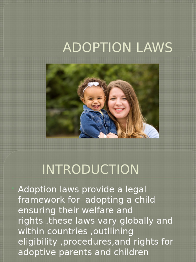 Adoption Laws-Anita Siby 2 | PDF | Adoption | Identity Document