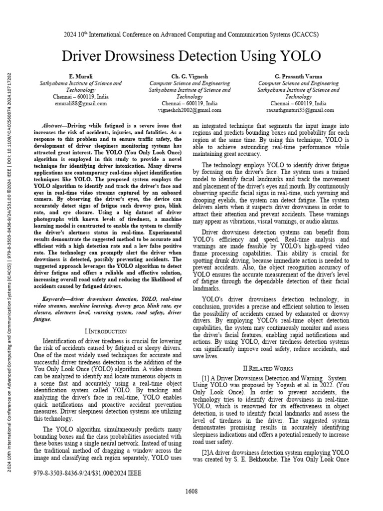 Driver_Drowsiness_Detection_Using_YOLO | PDF | Deep Learning