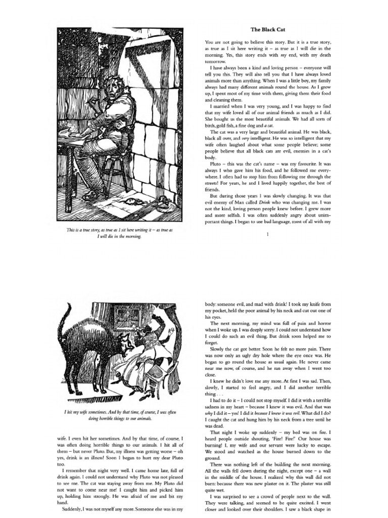 The Black Cat - Text and After Reading | PDF