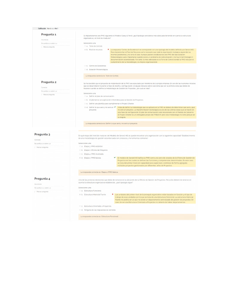 Evaluacion Final Project Management Office | PDF