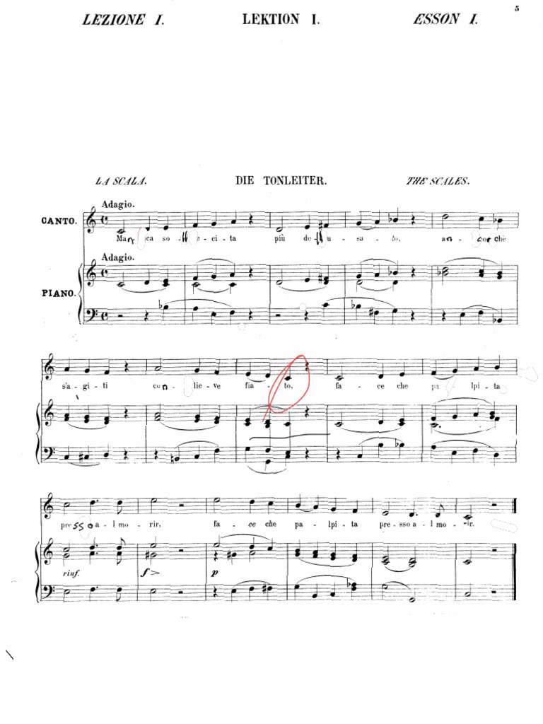 Vaccai C Major | PDF