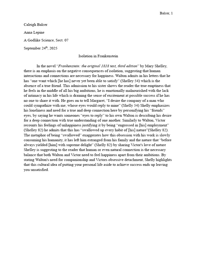 Caleigh Balcer, Think Piece 2 | PDF