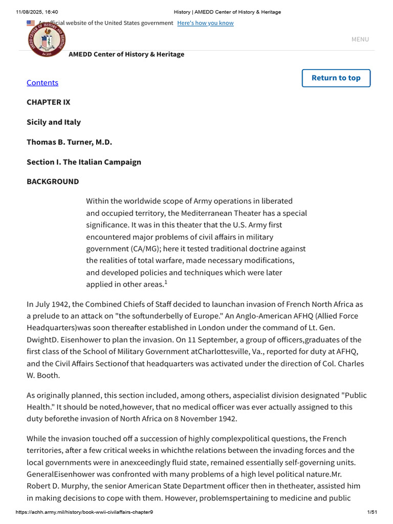 History _ AMEDD Center of History & Heritage_original | PDF | Military