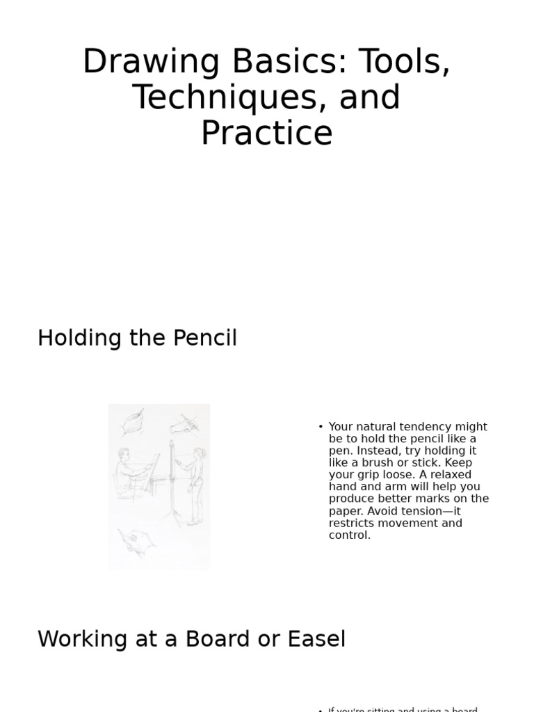 Drawing Techniques and Fundamentals Guide | PDF | Composition (Visual ...